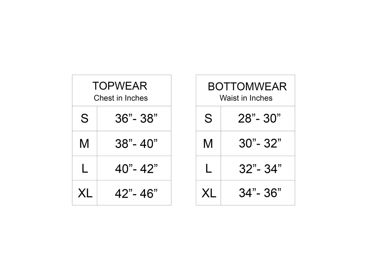 Old Size Chart - Dont Use – HARRI